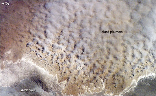 KARAKALPAKSTAN BLOG: Aral Sea Dust Storm - NASA Sattelite Images